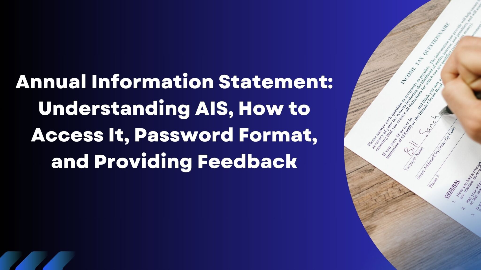 Annual Information Statement: Understanding AIS, How to Access It ...